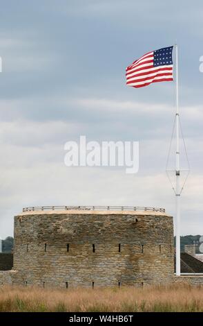 Historic Fort Snelling State Park, Minnesota with the 1822–1836 24-star ...