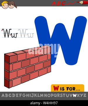 letter W. Alphabet letter. Worksheet. Task for kids. learning letters ...