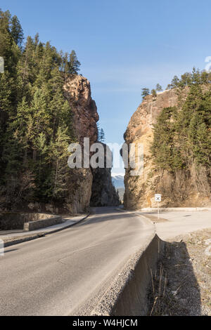 Sinclair Canyon, Kootenay National Park, British Columbia, canada Stock ...