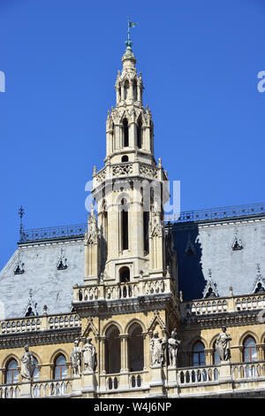 Town Hall, Wiener Rathaus, Vienna, Wien, Austria, Europe Stock Photo ...