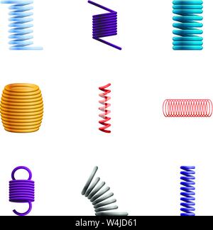 Jump coil icon. Cartoon of jump coil vector icon for web design ...