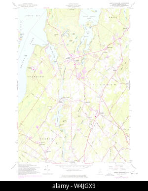 Maine USGS Historical Map North Windham 460685 1957 24000 Inversion ...