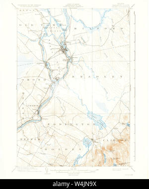 Maine USGS Historical Map Orono 306707 1955 62500 Restoration Stock ...
