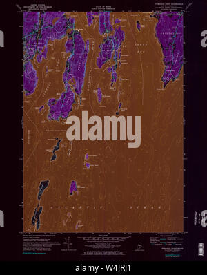 Maine USGS Historical Map Pemaquid Point 460733 1969 24000 Inversion ...