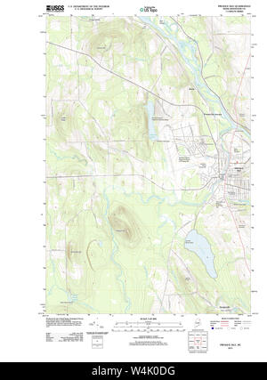 Maine USGS Historical Map Presque Isle 460777 1935 62500 Restoration ...