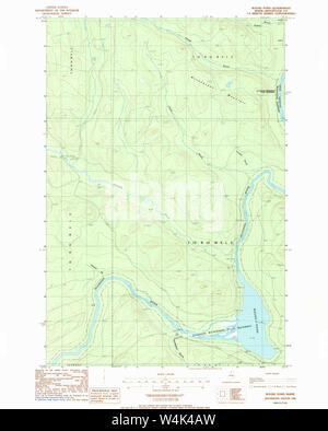 Maine USGS Historical Map Round Pond 460814 1955 62500 Restoration ...