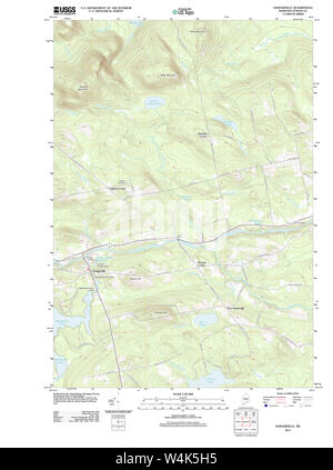 Maine USGS Historical Map Sangerville 102943 1984 24000 Restoration ...