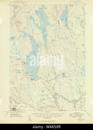 Maine USGS Historical Map Schoodic 306757 1947 62500 Restoration Stock ...