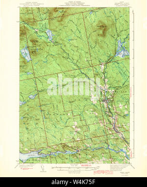 Maine USGS Historical Map Sebec Lake 460858 1950 62500 Restoration ...