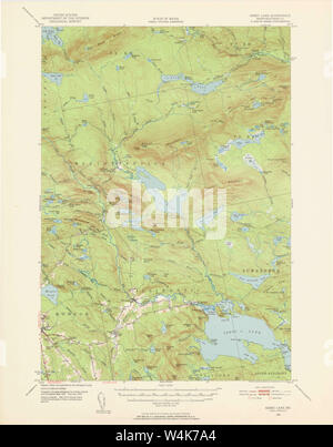 Sebec Lake, Maine, map 1950, 1:62500, United States of America by ...