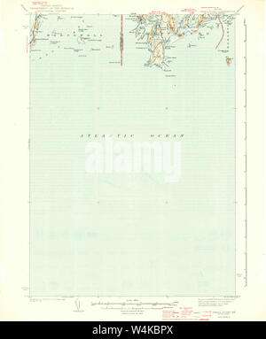 Maine USGS Historical Map Small Point 460883 1944 62500 Inversion ...