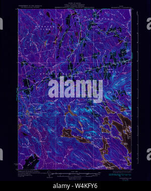 Maine USGS Historical Map Springfield NW 807193 1975 24000 Restoration ...