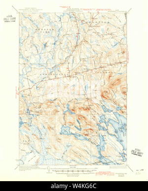 Maine USGS Historical Map Springfield 807744 1893 62500 Inversion ...
