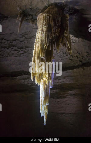 very interesting cave with big stalactites Stock Photo - Alamy