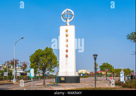Tropic of Cancer,statue,marker,East Coast,south,of,Taipei,Taiwan,China ...