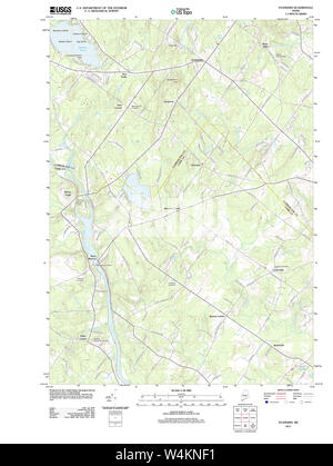 Maine USGS Historical Map Standish 103008 1983 24000 Restoration Stock ...