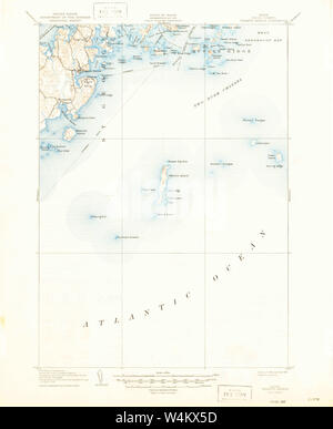 Maine USGS Historical Map Tenants Harbor 460955 1955 24000 Inversion ...
