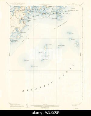 Maine USGS Historical Map Tenants Harbor 807224 1955 24000 Restoration ...