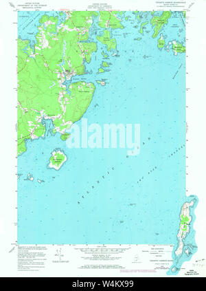 Maine USGS Historical Map Tenants Harbor 807223 1955 24000 Inversion ...