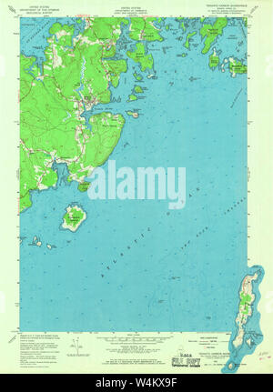 Maine USGS Historical Map Tenants Harbor 807223 1955 24000 Restoration ...