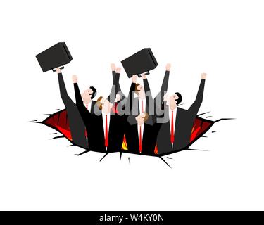 Pit to hell. Fire Rift. Hole in purgatory Stock Vector Image & Art - Alamy