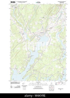 Maine USGS Historical Map Thomaston 807231 1955 24000 Restoration Stock ...
