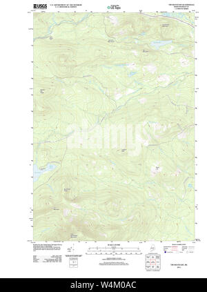 Maine USGS Historical Map Tim Mountain 807232 1977 24000 Inversion ...