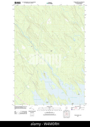 Maine USGS Historical Map Tomah Mountain 103033 1988 24000 Restoration ...