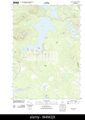 Maine USGS Historical Map Tunk Lake 460969 1932 62500 Restoration Stock ...