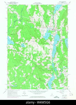 Union, Maine, map 1965, 1:24000, United States of America by Timeless ...