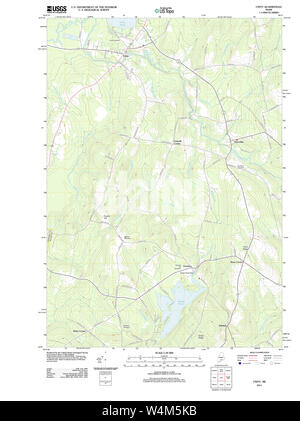 Maine USGS Historical Map Unity Pond 20110906 TM Restoration Stock ...