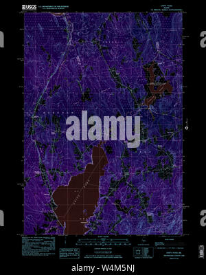 Maine USGS Historical Map Unity Pond 103057 1982 24000 Restoration ...