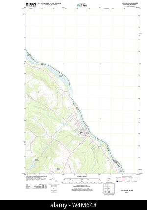 Maine USGS Historical Map Van Buren 460982 1951 62500 Restoration Stock ...