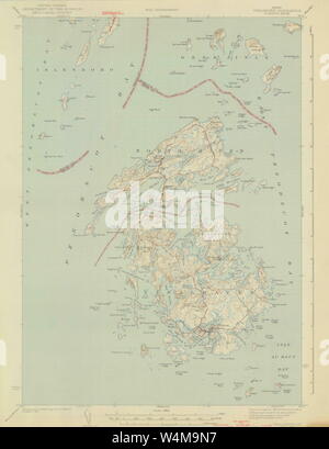 Maine USGS Historical Map Vinalhaven 460996 1944 62500 Restoration ...