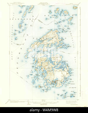 Maine USGS Historical Map Vinalhaven 460998 1982 24000 Restoration ...