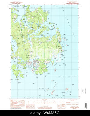Maine USGS Historical Map Vinalhaven 460998 1982 24000 Restoration ...