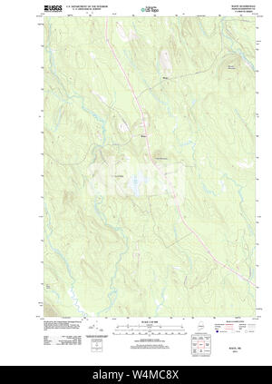 Maine USGS Historical Map Waite 306837 1942 62500 Restoration Stock ...