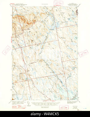 Maine USGS Historical Map Waite 20110829 TM Restoration Stock Photo - Alamy