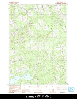 Maine USGS Historical Map West Corinth 461020 1982 24000 Inversion ...