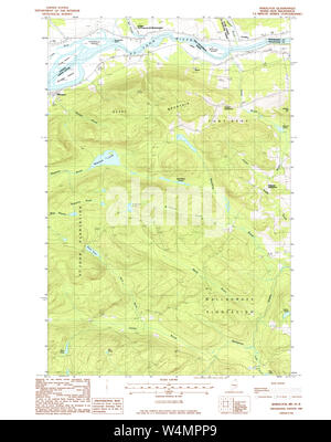 Maine USGS Historical Map Wheelock 103107 1985 24000 Inversion ...