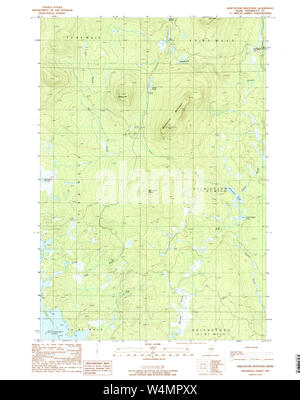 Maine USGS Historical Map Whetstone Mountain 20110909 TM Restoration ...