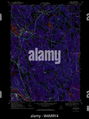 Wilton, Maine, map 1968, 1:24000, United States of America by Timeless ...