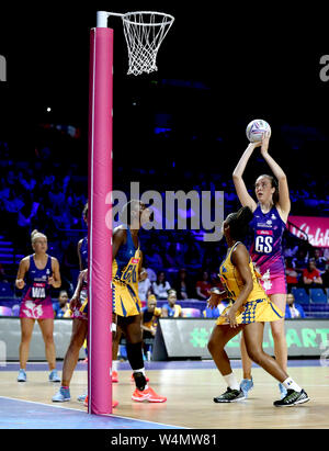 Scotland's Emma Barrie in action during the Netball World Cup match at ...