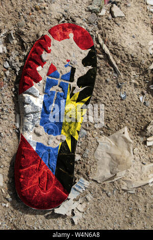 Antigua and Barbuda flag depicted on paper origami airplane and boat ...