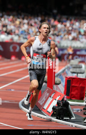 Sam Parsons of Germany competing in the men’s 5000m heats at the World ...