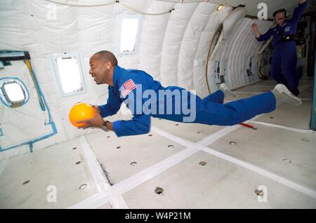 NASA astronaut during Zero Gravity Training aboard NASA C-9 Aircraft ...