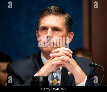 U.S. Senator Martin Heinrich (D-NM) speaking at a hearing held by ...