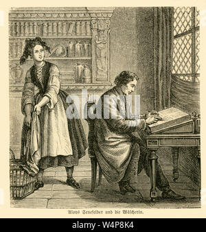 Aloys Senefelder inventor of lithography printing Stock Photo - Alamy