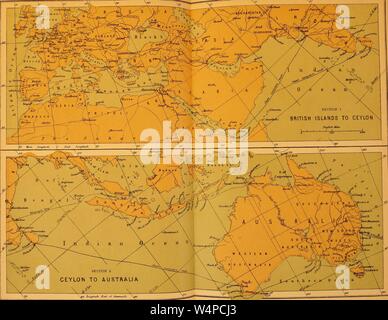 Old map of Australia from 1880. Australia. Six Months in Australia 1878 ...