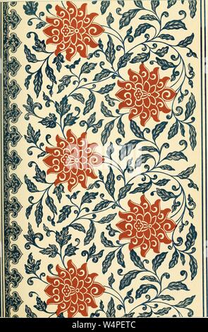 Engraving of the traditional Chinese pattern, labeled 'XCIII', from the ...